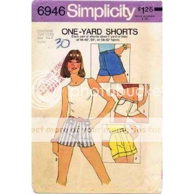 Simplicity One Yard Shorts 6946 pattern review by ksgentry