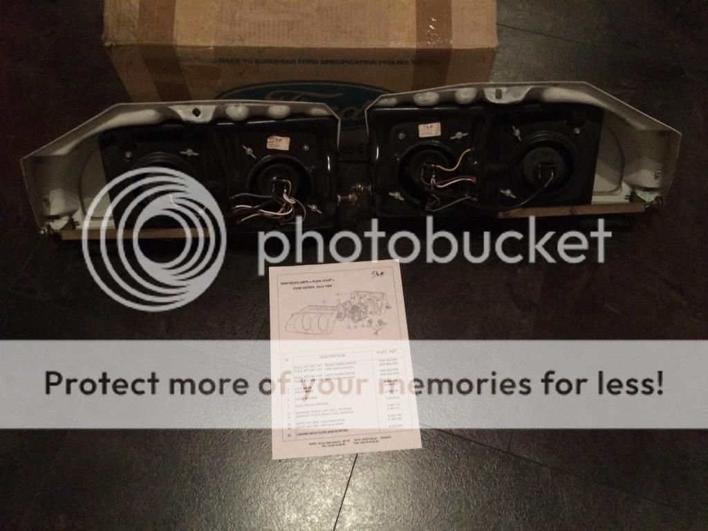 Genuine mk2 Sierra Morette Headlights.